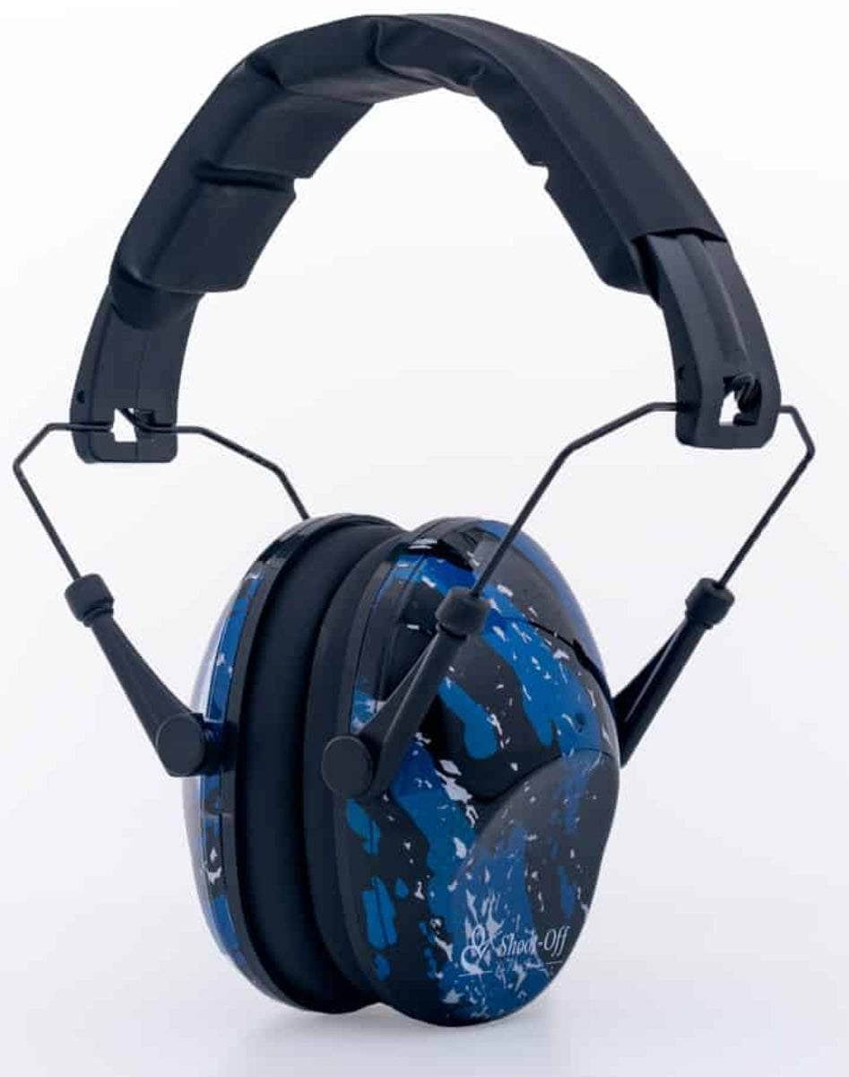 Shoot-Off Ear Muffs - Blue & Black – Shoot Off Australia Pty Ltd