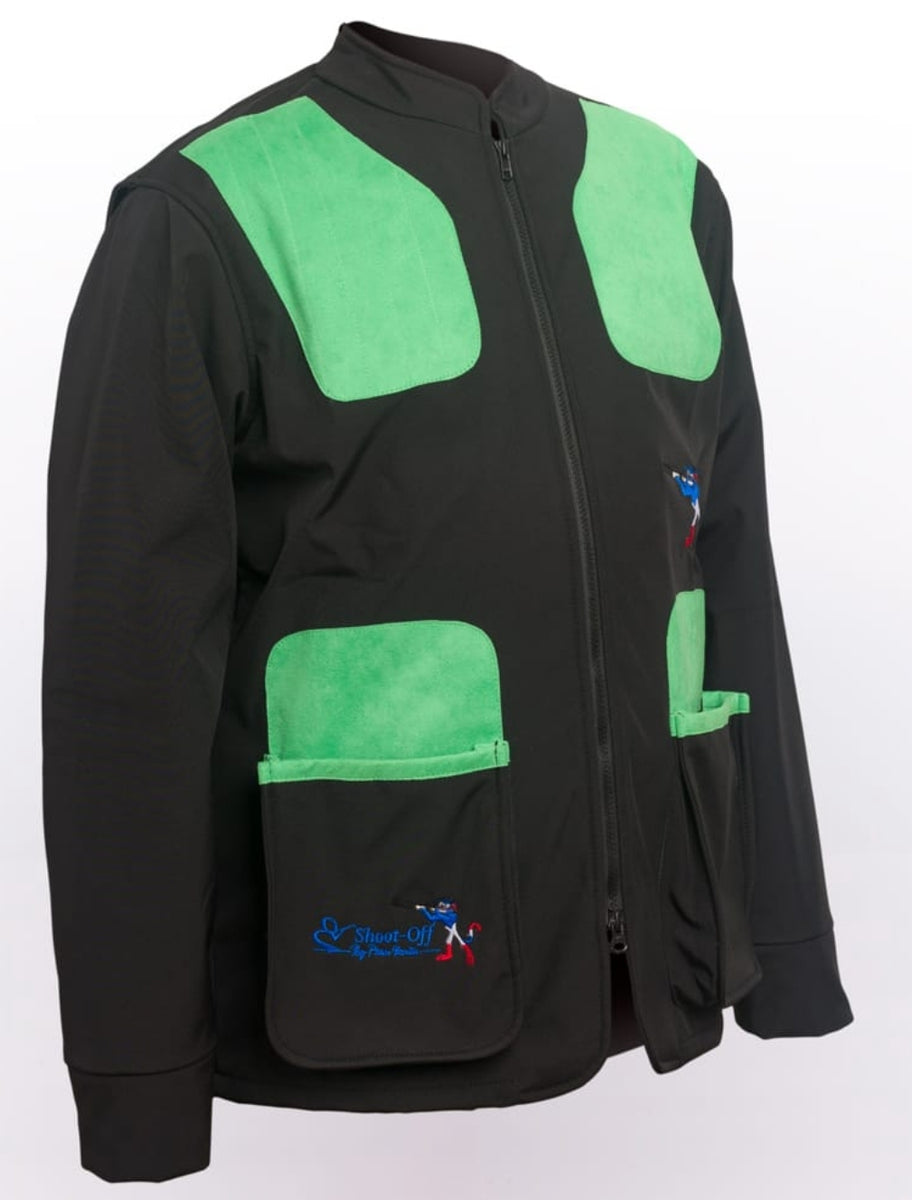 Winter Shooting Jacket - Black & Green – Shoot Off Australia Pty Ltd
